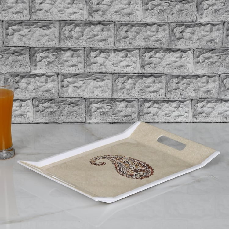 Buy Paisley Print Tray from Home Centre at just INR 449.0