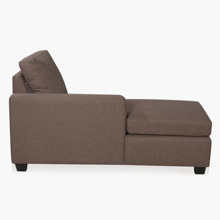 Buy Signature Arden Fabric Left Chaise - Brown from Home Centre at just ...