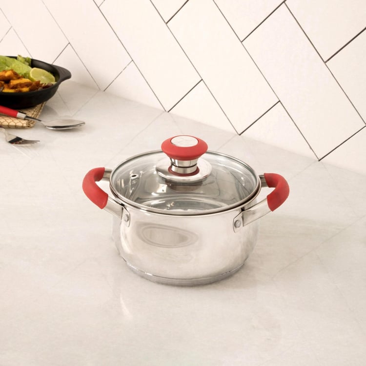 Buy Elite-Magnus Solid Pots - Stainless Steel - Sauce Pot With Glass ...