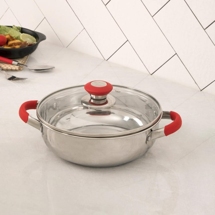 Buy Elite-Magnus Solid Kadhais - Stainless Steel -2000 ml -Kadhai With ...