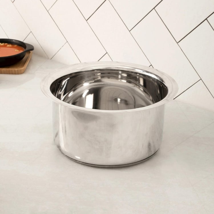 Buy Elite-Magnus Solid Pots - Stainless Steel - Pot 28 cm x 28 cm x 14 ...