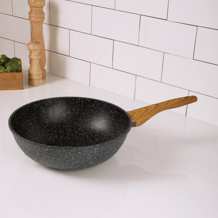 Buy Truffles-Atlas Solid Frying Pan - Aluminium - Die Cast Wok 51 cm x ...