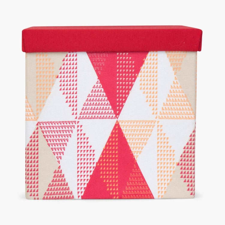 Buy HUDSON Printed Storage Basket With Lid from Home Centre at just INR ...