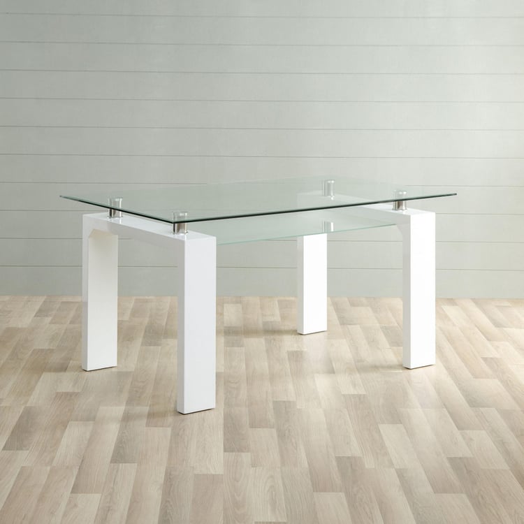 Buy Finn 6-Seater Dining Table without Chairs - White from Home Centre ...