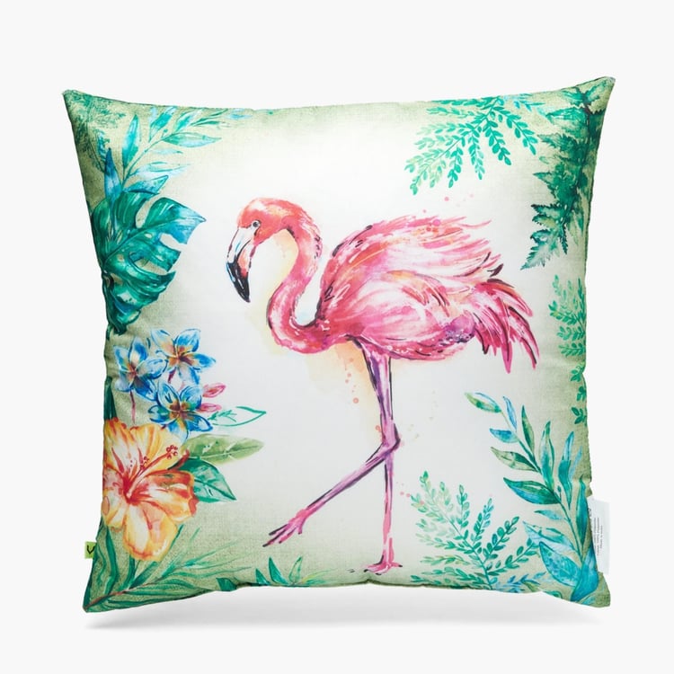Buy Alora Crest Flamingo Digital Print Filled Cushion - 40 x 40 cm from ...