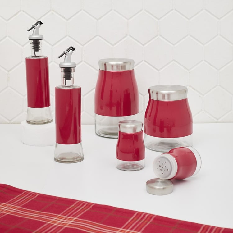 Buy Shale Marley Solid Storage Jars - Set of 6 from Home Centre at just ...