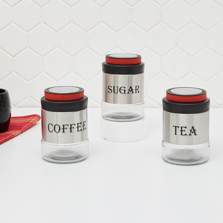 Buy Shale Marley Printed Storage Jars - Set of 3 from Home Centre at ...