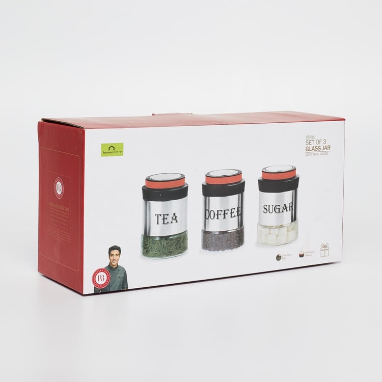 Buy Shale Marley Printed Storage Jars - Set of 3 from Home Centre at ...