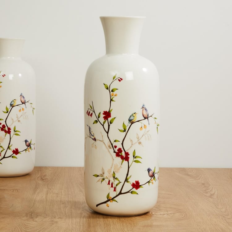 Buy Splendid Floral Decal Vase from Home Centre at just INR 1999.0