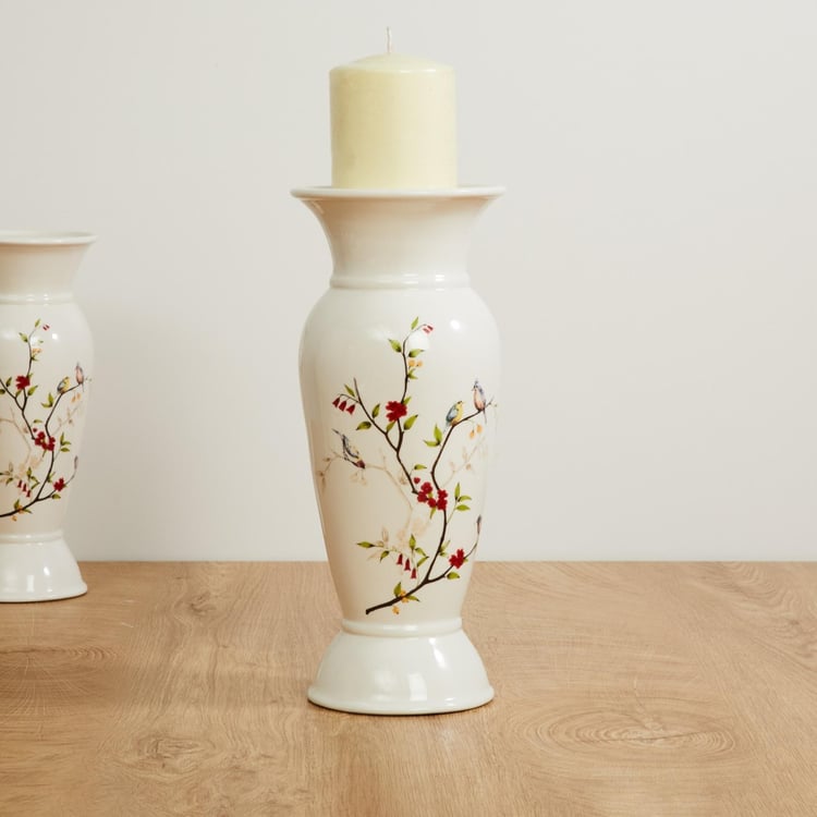 Buy Splendid Floral Decal Candle Holder from Home Centre at just INR 899.0