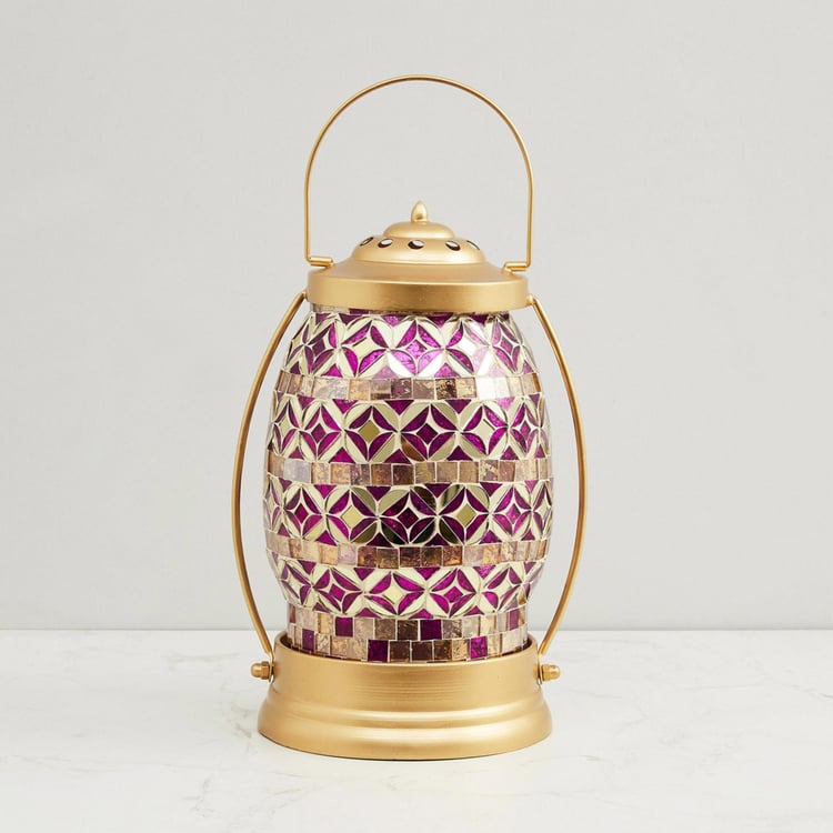 Buy Splendid Textured Round Lantern from Home Centre at just INR 799.0