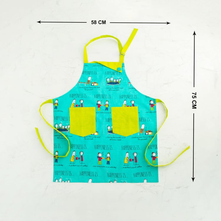 Buy Happiness Printed Apron from Home Centre at just INR 499.0