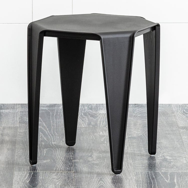 Buy Helix Living Room Side Stool - Black from Home Centre at just INR ...