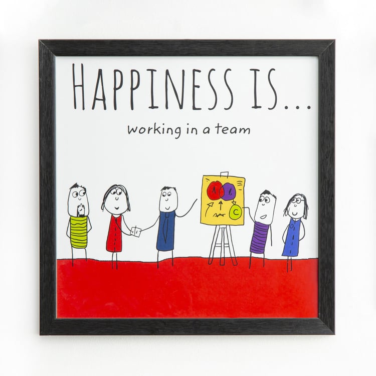 Buy Happiness Working In A Team Photo Frame - 35 X 35 cm from Home ...