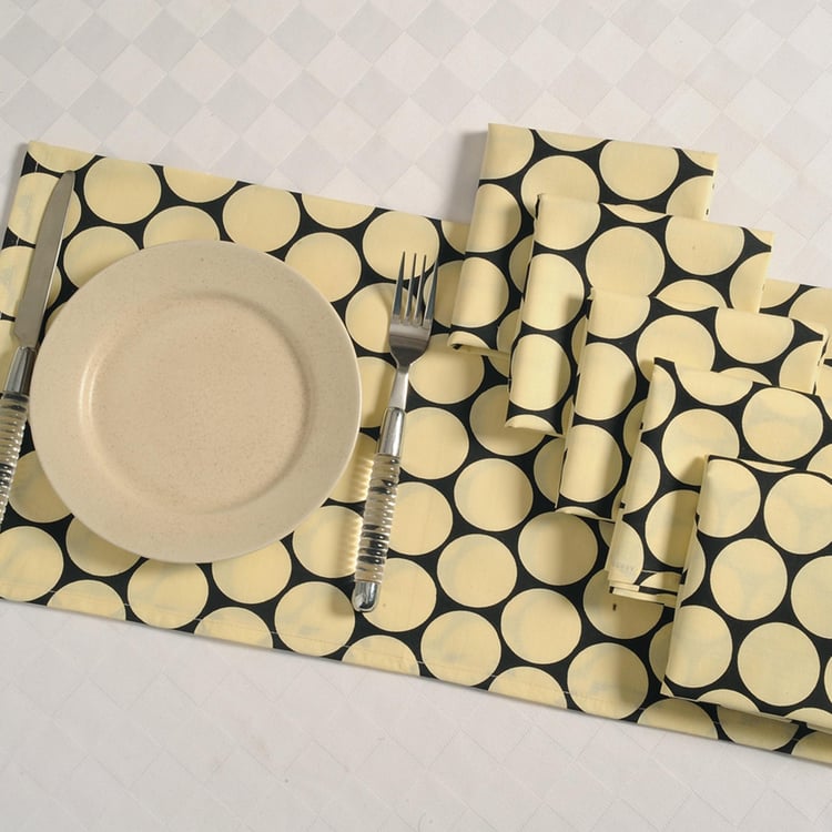 Buy SWAYAM Polka-Dot Print Dinner Napkins - Set of 6 from Swayam at ...
