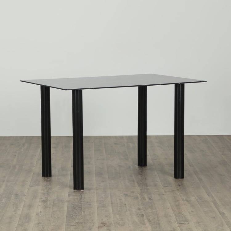Buy Helios Regina 4-Seater Dining Table - Black-Without Chair from ...