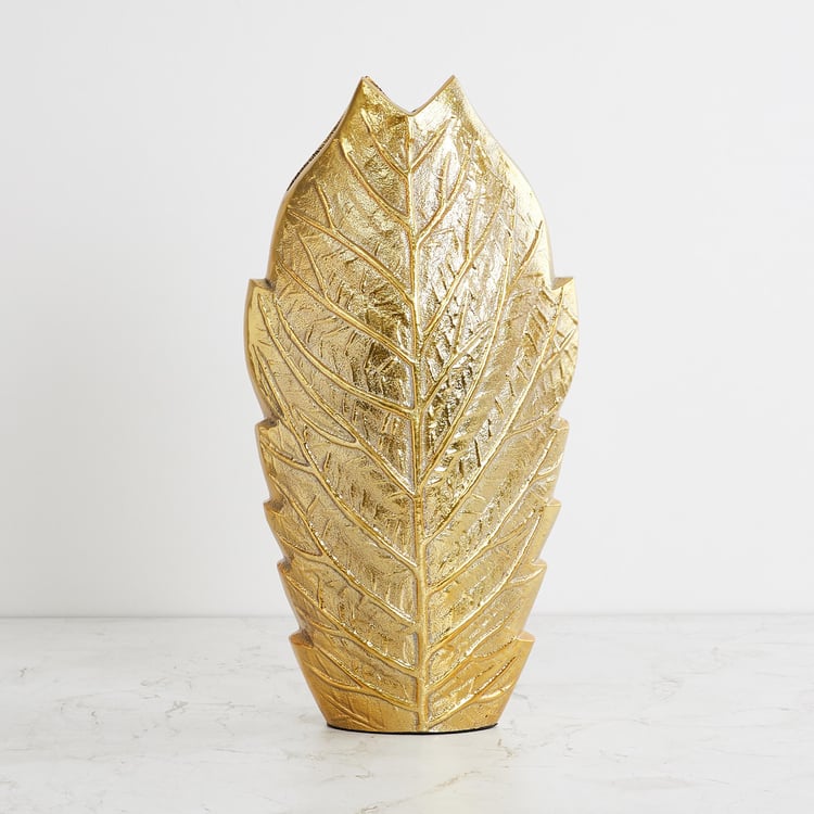 Buy Fiesta Textured Leaf Vase from Home Centre at just INR 1799.0
