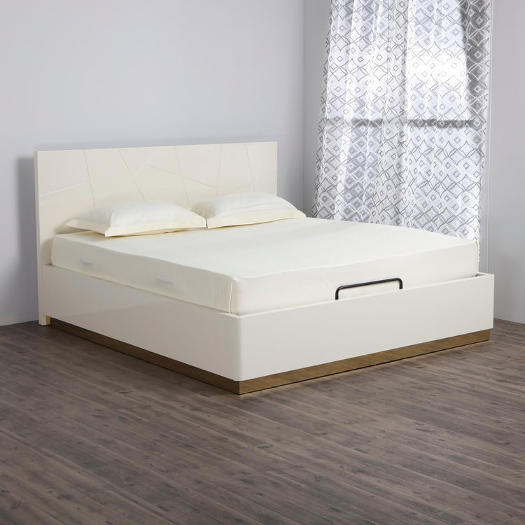 Buy Paris Amour King Size Bed with Hydraulic Storage from Home Centre ...