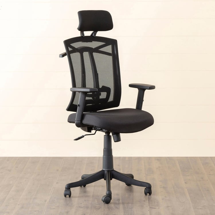 Buy Langley Mesh High Back Office Chair - Black from Home Centre at ...