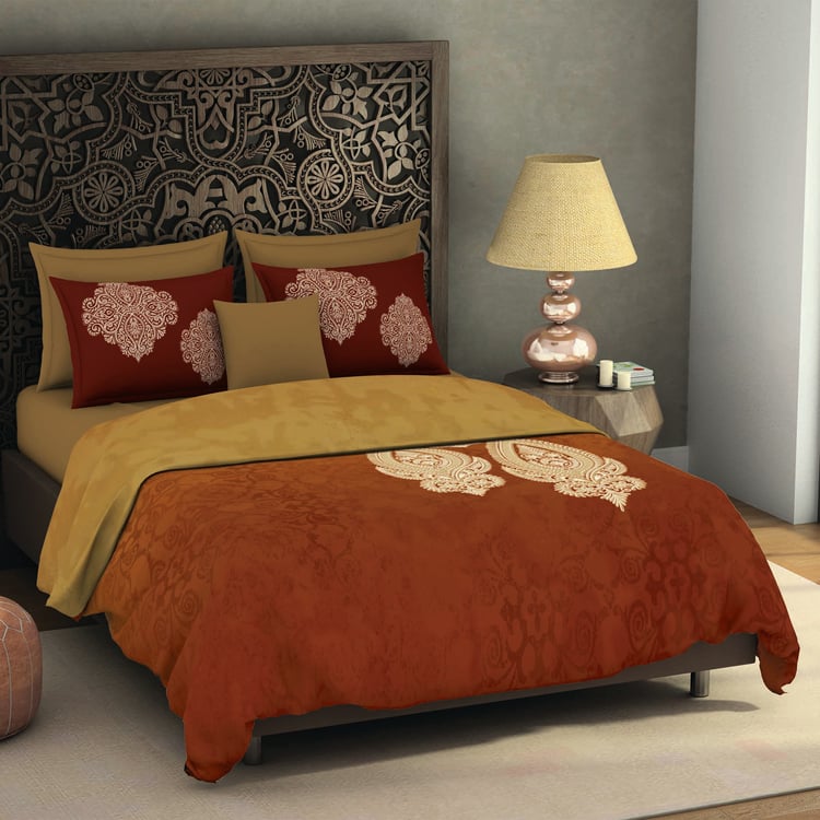 Buy SPACES Rangana Printed 3-Piece Bedsheet Set - 2.74 x 2.74 m from ...