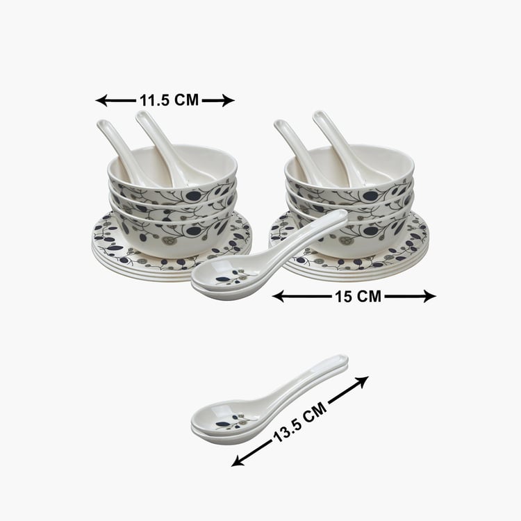 Buy SERVEWELL 18-Pc. Printed Round Soup Set from Servewell at just INR ...