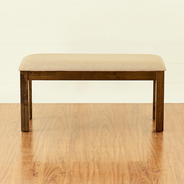 Buy Montoya Rubber Wood Small Dining Bench - Beige from Home Centre at ...