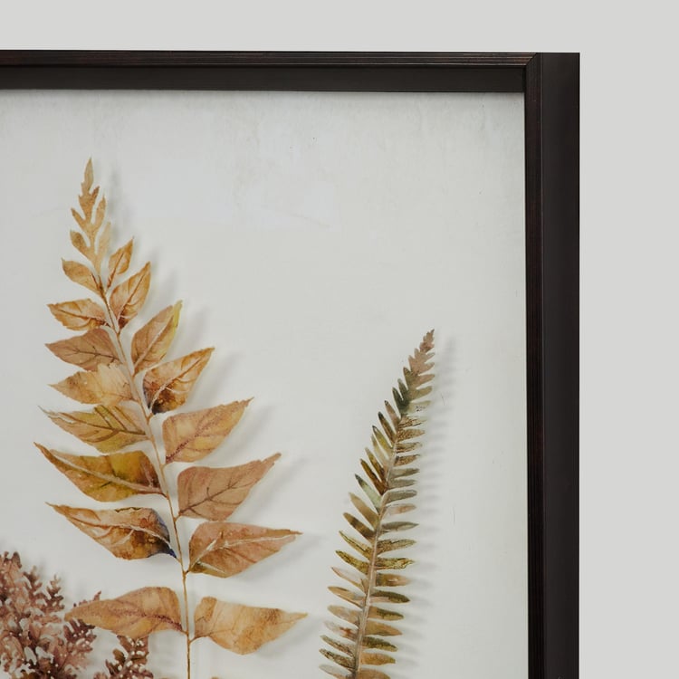 Buy Artistry Multicolour Glass Art Dried Leaf Picture Frame- 40 x 50 cm ...