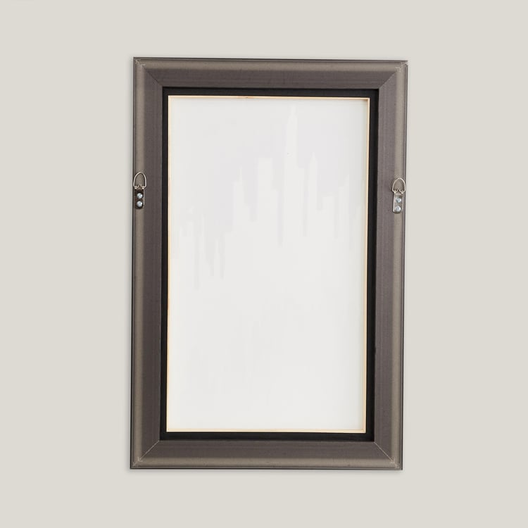 Buy Artistry Abstract Black Printed Canvas Building Picture Frame ...