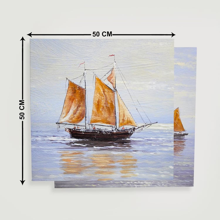 Buy Brezza Sailing Kayak Picture Frame - Set of 2 - 50 x 50 cm from Home Centre at just INR 1199.0
