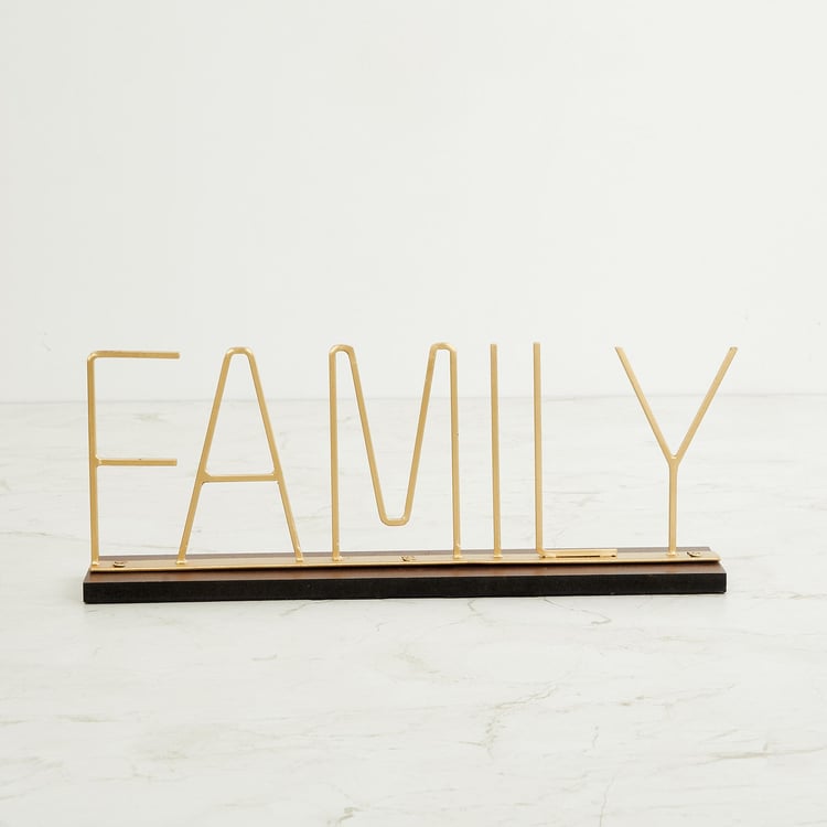 Buy Leon Word Table Accent with Wood Base from Home Centre at just INR ...