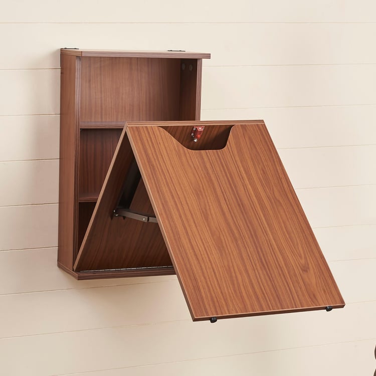 Buy Helios Flex Wall Mounted Folding Multipurpose Table - Brown from ...