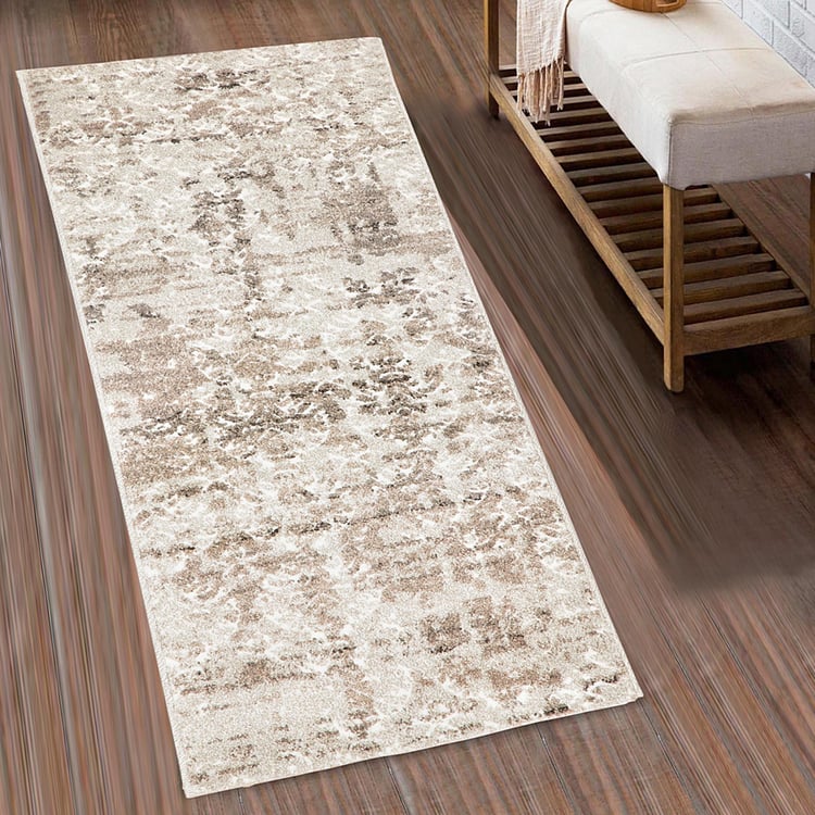 Buy SPACES Massima Beige Printed Polypropylene Runner - 60x150cm from ...