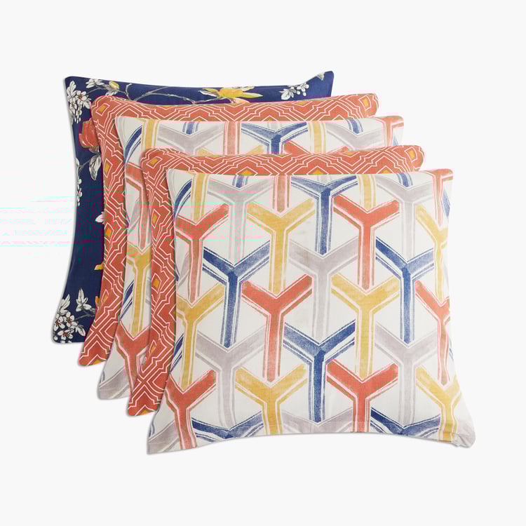 Buy Everyday Essentials Multicolour Printed Cushion Covers - 40x40cm ...