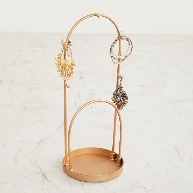 Buy Eternity Gold Coloured Metal Jewellery Stand from Home Centre at ...