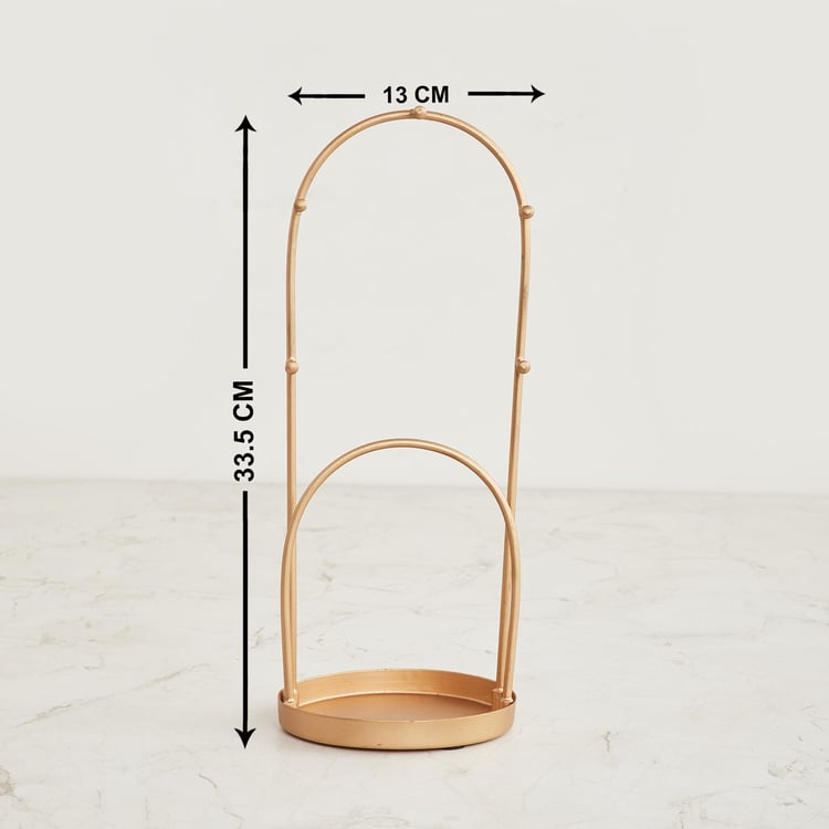 Buy Eternity Gold Coloured Metal Jewellery Stand from Home Centre at ...