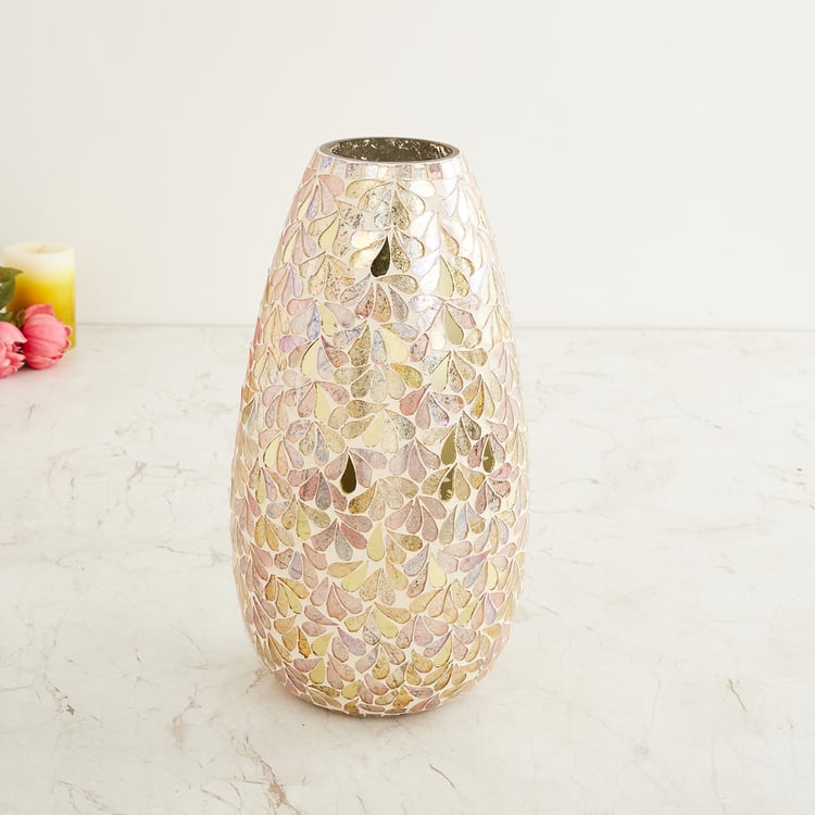 Buy Fiesta Jairo Mosaic Textured Vase from Home Centre at just INR 1799.0