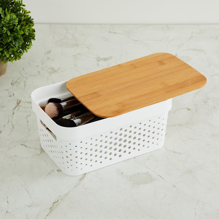 Buy Regan Infinity Basket with Bamboo Lid from Home Centre at just INR ...