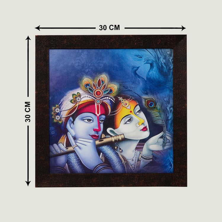 Buy Corsica Mystic India Radha Krishna Wooden Picture Frame - 35x35cm ...