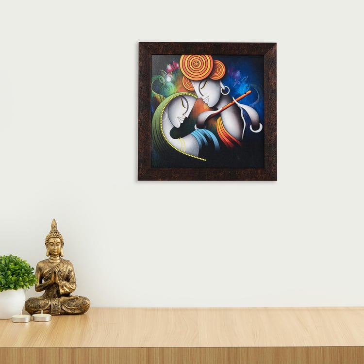 Buy Corsica Mystic India Radha Krishna Wooden Picture Frame - 35x35cm ...