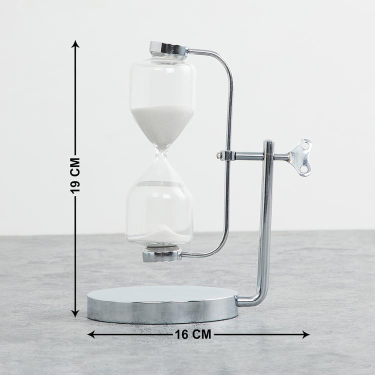 Buy Galaxy Silver Metal Rotating Sand Timer from Home Centre at just ...