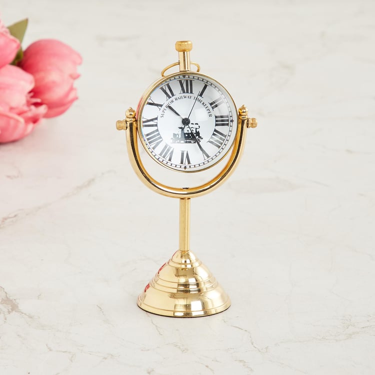 Buy Eternity Gold Metal Watch On Moon Stand from Home Centre at just ...