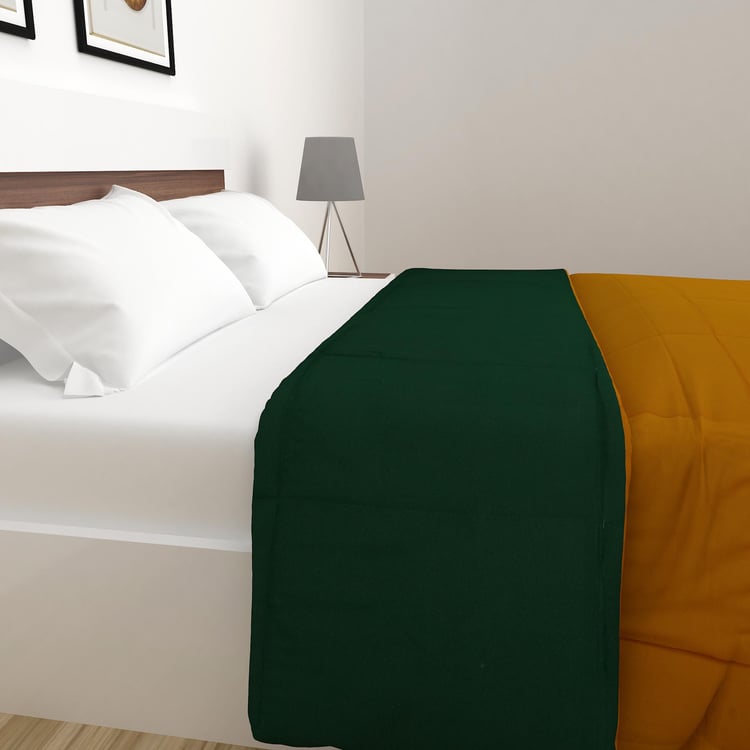 Buy Urbane Yellow Solid Reversible Quilt -150 GSM from Home Centre at ...