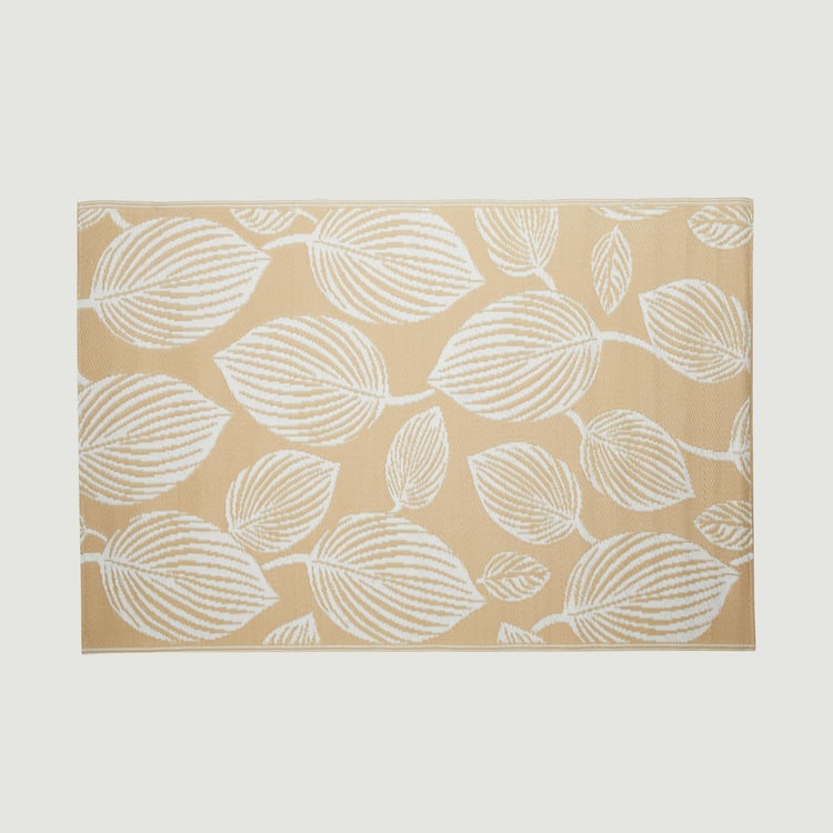 Buy Canterbury Textured Polypropylene Beige Woven Mat - 120x180 cm from ...