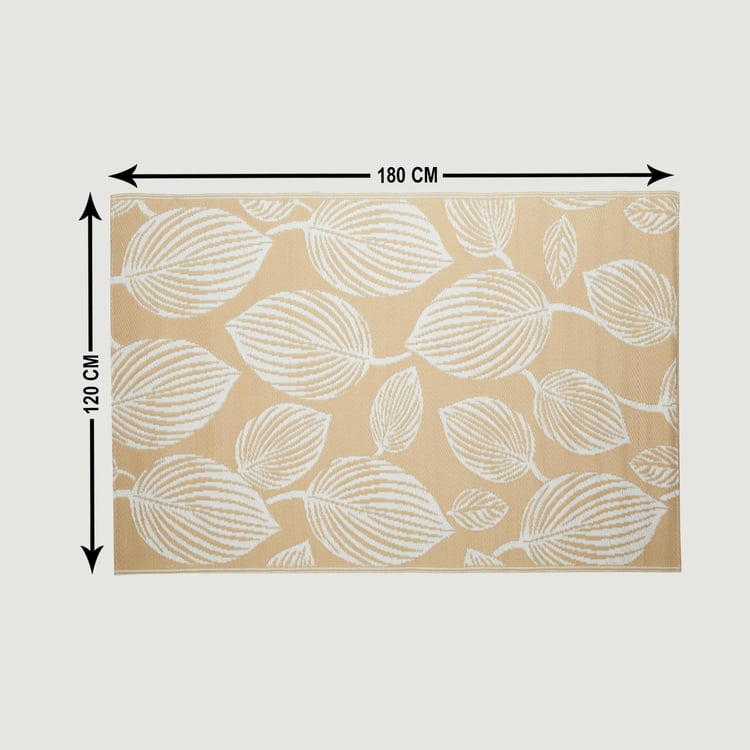 Buy Canterbury Textured Polypropylene Beige Woven Mat - 120x180 cm from ...