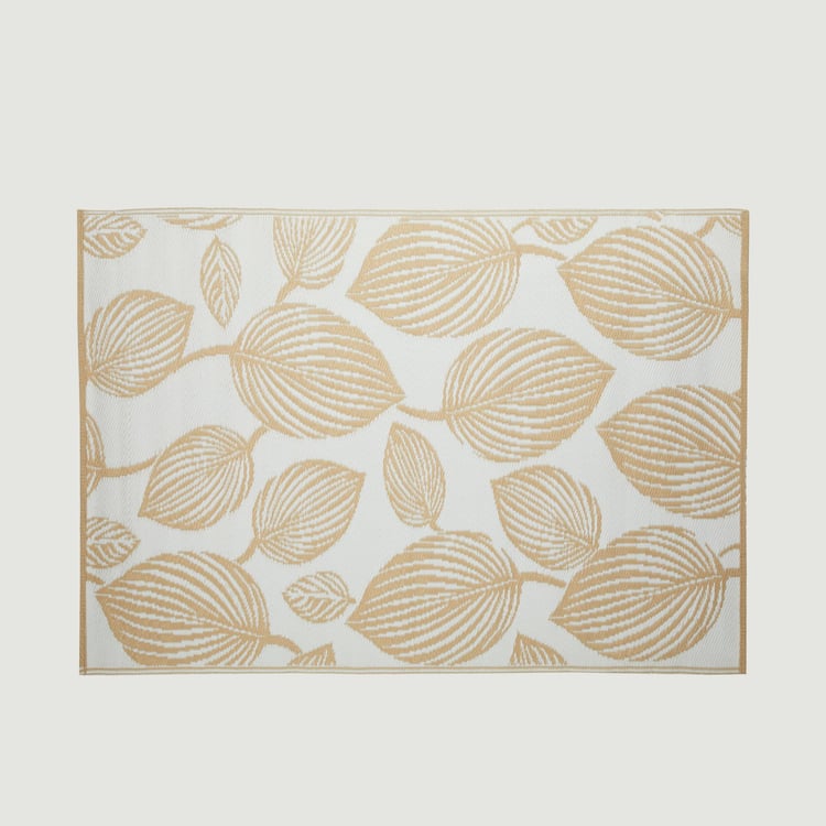 Buy Canterbury Textured Polypropylene Beige Woven Mat - 120x180 cm from ...