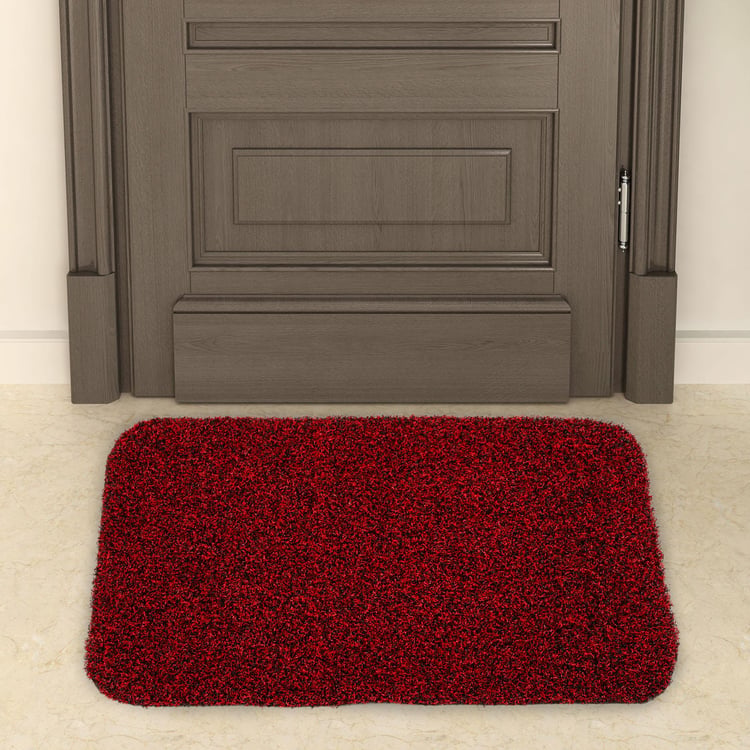 Buy Radiance Textured Red Polypropylene Door Mat - 37 x 57 cm from Home ...