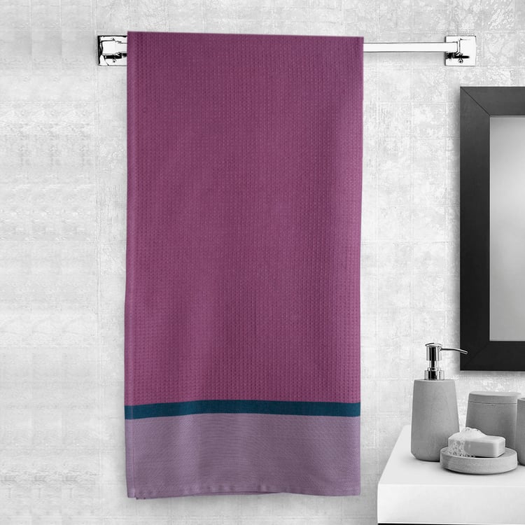 Buy PORTICO Huck A Back Colourblocked Bath Towel - 75 x 150 cm from ...