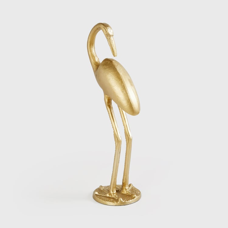 Buy Fiesta Gold Solid Metal Crane Figurine from Home Centre at just INR ...
