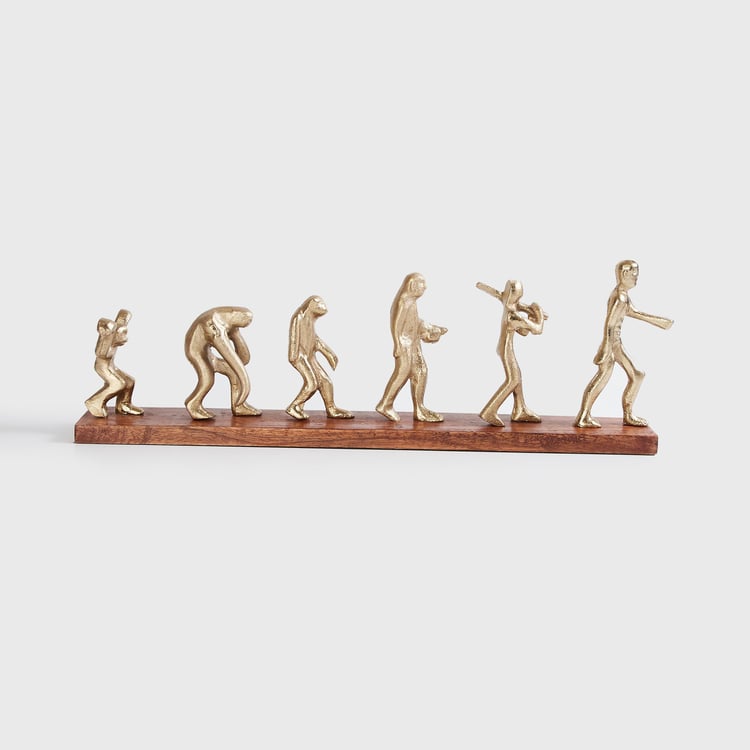 Buy Fiesta Gold Solid Polyresin Evolution of Man Figurine from Home ...