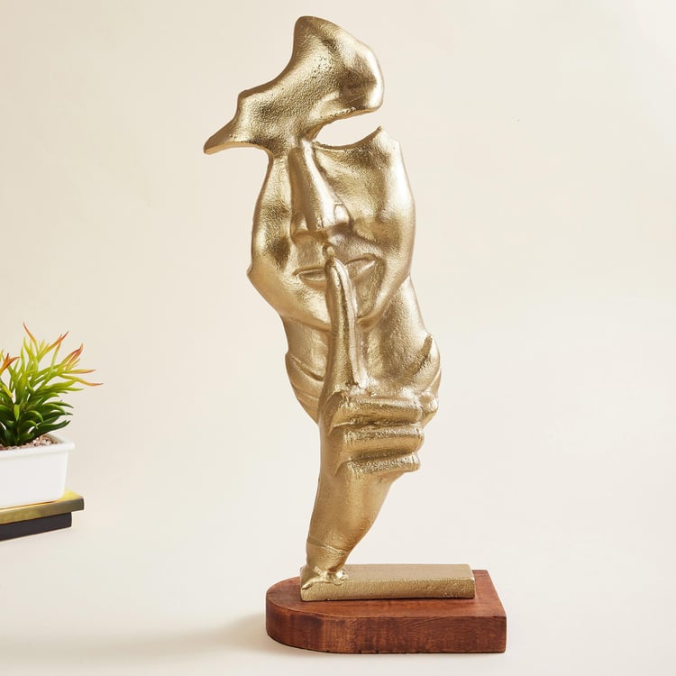 Buy Fiesta Gold Solid Sculpture Polyresin Figurine from Home Centre at ...